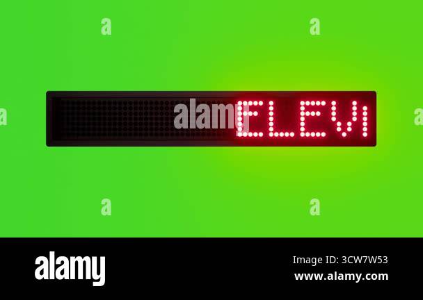 ELEVATE YOUR EVERYDAY STYLE Scrolling Red Dot Matrix LED Text Animation ...