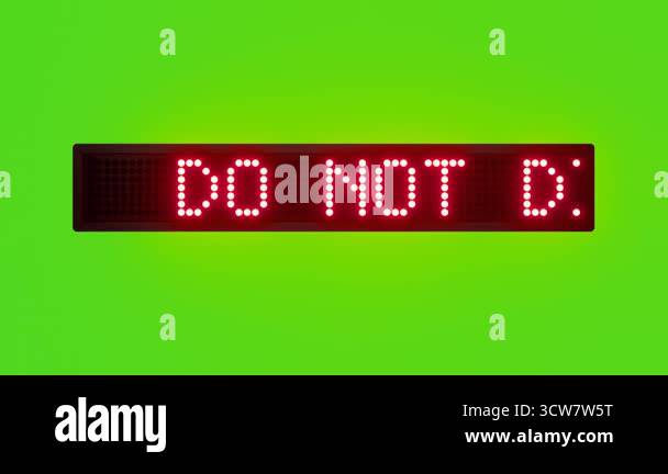 DO NOT DISCLOSE ACCOUNT DETAILS OVER PHONE Scrolling Red Dot Matrix LED ...