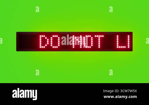 DO NOT LEAVE GROUP OR TREK ALONE Scrolling Red Dot Matrix LED Text ...