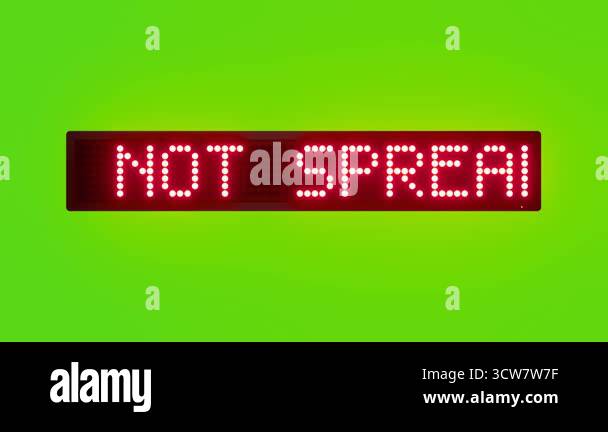 DO NOT SPREAD RUMORS FOLLOW OFFICIAL INSTRUCTIONS ONLY Scrolling Red ...