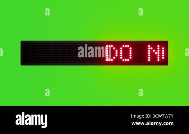 DO NOT SPIT IN PUBLIC PLACES Scrolling Red Dot Matrix LED Text ...