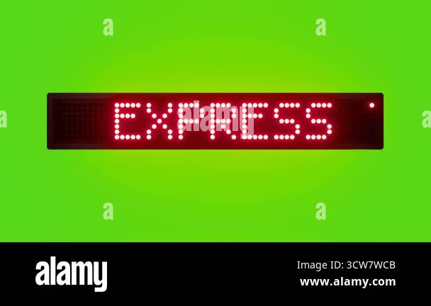EXPRESS TRAIN TO MUMBAI IS NOW BOARDING Scrolling Red Dot Matrix LED ...
