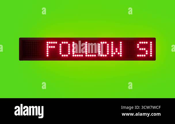 FOLLOW SWIMMING POOL SAFETY RULES Scrolling Red Dot Matrix LED Text ...