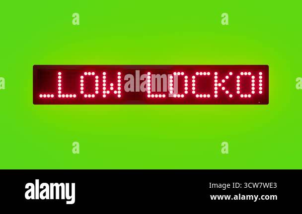 FOLLOW LOCKOUT TAGOUT PROCEDURES BEFORE MAINTENANCE Scrolling Red Dot ...