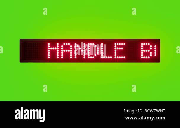 HANDLE BOOKS AND MATERIALS WITH CARE Scrolling Red Dot Matrix LED Text ...