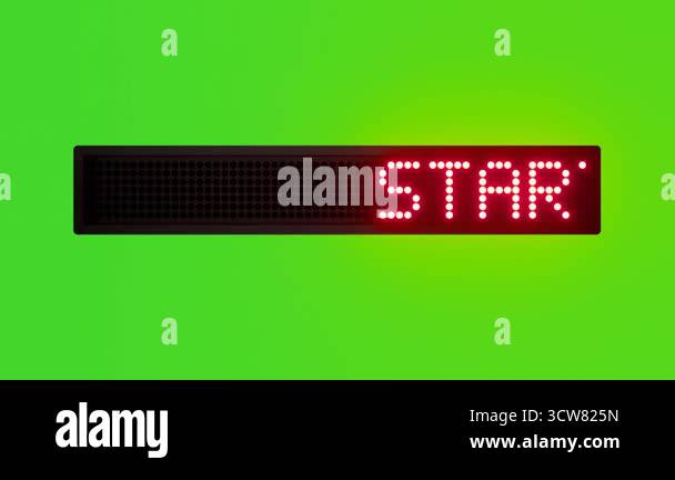 START NOW NOT LATER Scrolling Red Dot Matrix LED Text Animation on ...