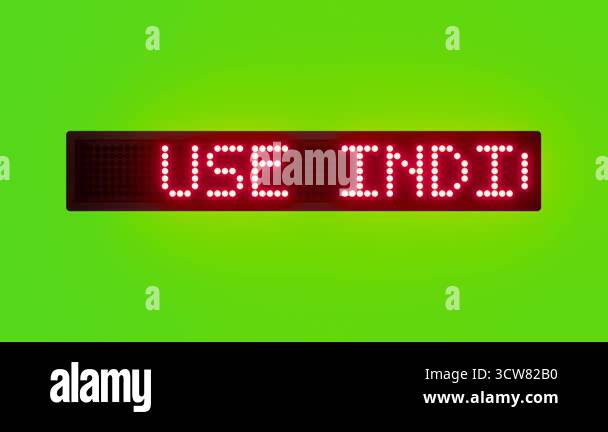 USE INDICATORS WHILE TURNING OR CHANGING LANES Scrolling Red Dot Matrix LED Text Animation on ...