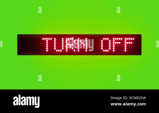 TURN OFF MOBILE PHONES INSIDE HOSPITALS Scrolling Red Dot Matrix LED ...