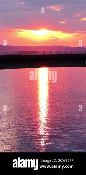 Experience the breathtaking aerial views of Isle of Skye as the sunset ...
