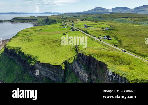 Experience the stunning beauty of Scotlands Isle of Skye from above ...