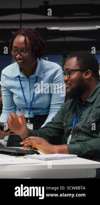 Vertical Video Business manager and assistant monitoring data analytics ...