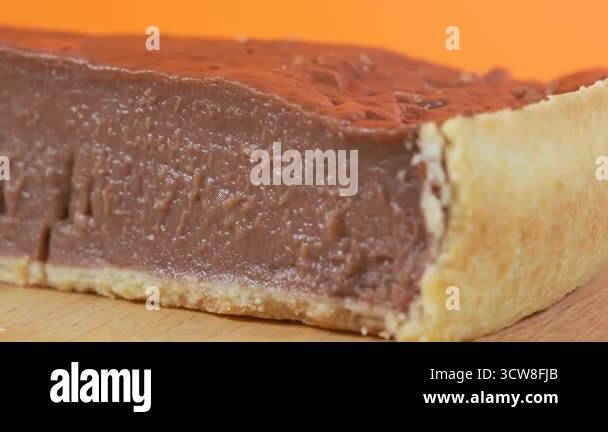 Slice french chocolate flan on Stock Videos & Footage - HD and 4K Video ...