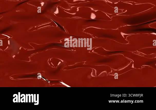 Abstract Visuals of Lustrous Red Surface Displaying Fluid Dynamics and ...