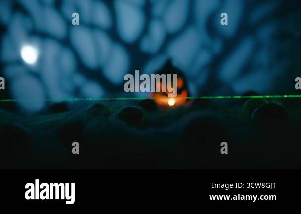 Retinal scanner of scary Halloween eye pupils. High quality 4k footage ...