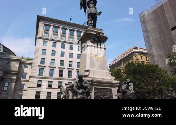The Maisonneuve Monument, a monument in memory of Paul Chomedey de ...