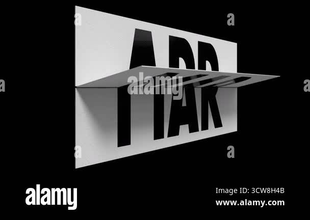 Flip calendar changing abbreviated months from January to December - 3D ...