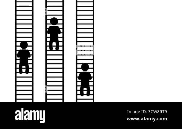 Two workers ride a shaft elevator up and down, highlighting the role of ...