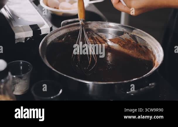 cooking in kitchen. preparing and baking Stock Video Footage - Alamy