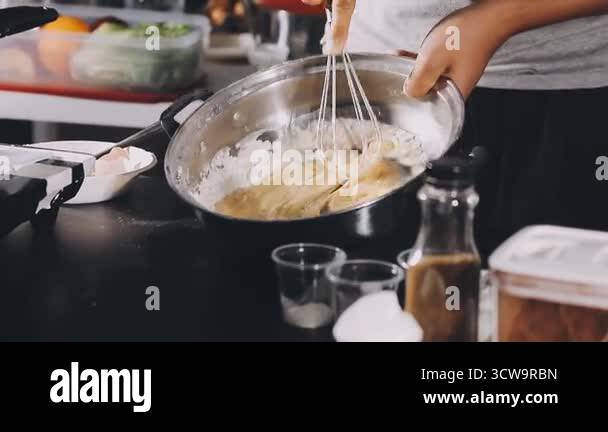 chef cooking in the kitchen, cooking concept Stock Video Footage - Alamy