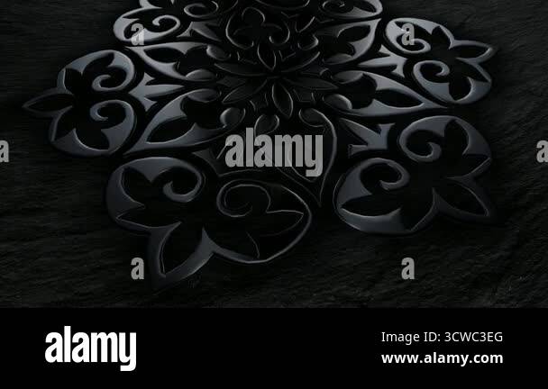 Infinite loop rotation black ornament Stock Videos & Footage - HD and ...