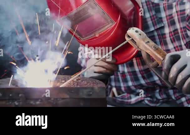 Track Shot Front View Construction Industrial Factory or Metalwork ...