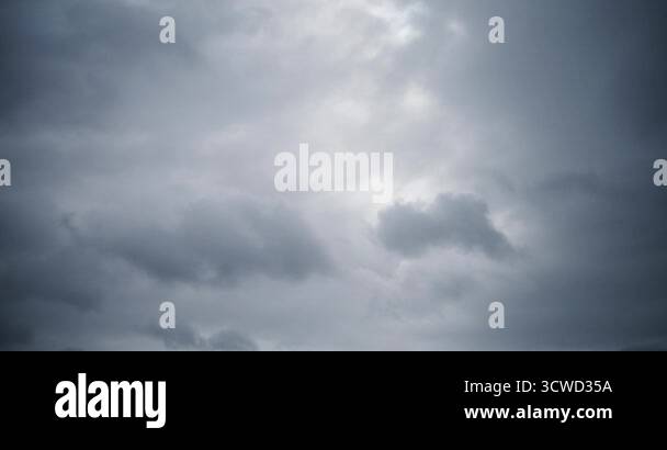 Timelapse of dark storm clouds foreboding very bad weather. Dramatic ...