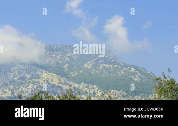 Breathtaking landscape video showing the vast Taurus Mountain range ...