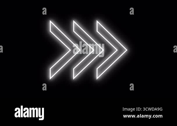 Scroll left or right white glow line animation. Download sign animated ...