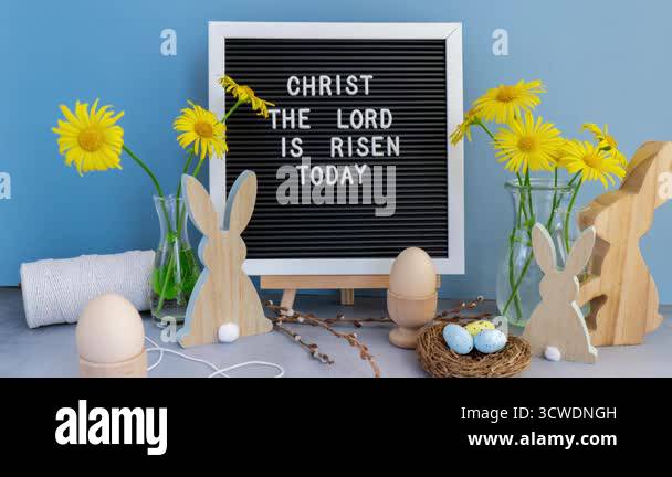Stop motion video animation CHRIST THE LORD IS RISEN TODAY ALLELUIA ...