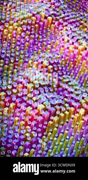 Abstract Motion Wave With Floating Box And Sphere, dynamic 3D visual ...