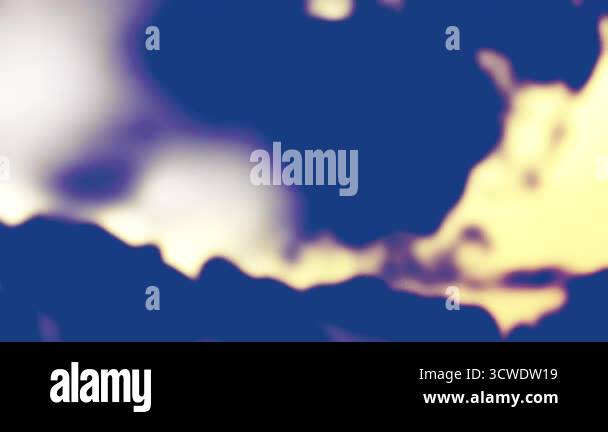 Graphic animation with dark blue, blurry spots or clouds moving from ...