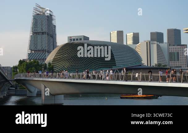 Marina Sand, Singapore - Jul 17 2024: Jubilee Bridge over Singapore ...