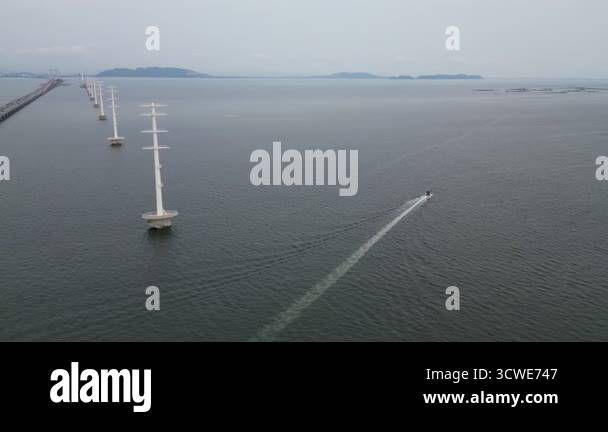 Gelugor, Penang, Malaysia - Apr 16 2024: Aerial view of the iconic ...