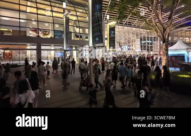Marina Sand, Singapore - Jul 17 2024: Outdoor scene of Marina Bay Sands ...
