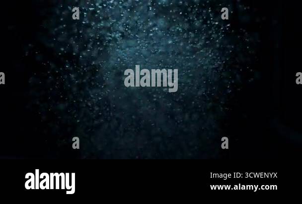 Hypnotic Slow Motion of Numerous Water Drops and Bubbles Cascading and ...