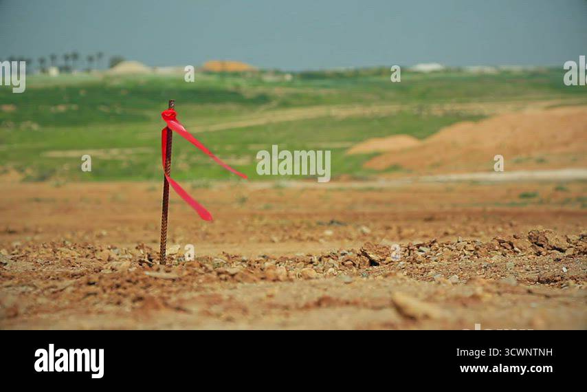 Red land survey mark Stock Videos & Footage - HD and 4K Video Clips - Alamy