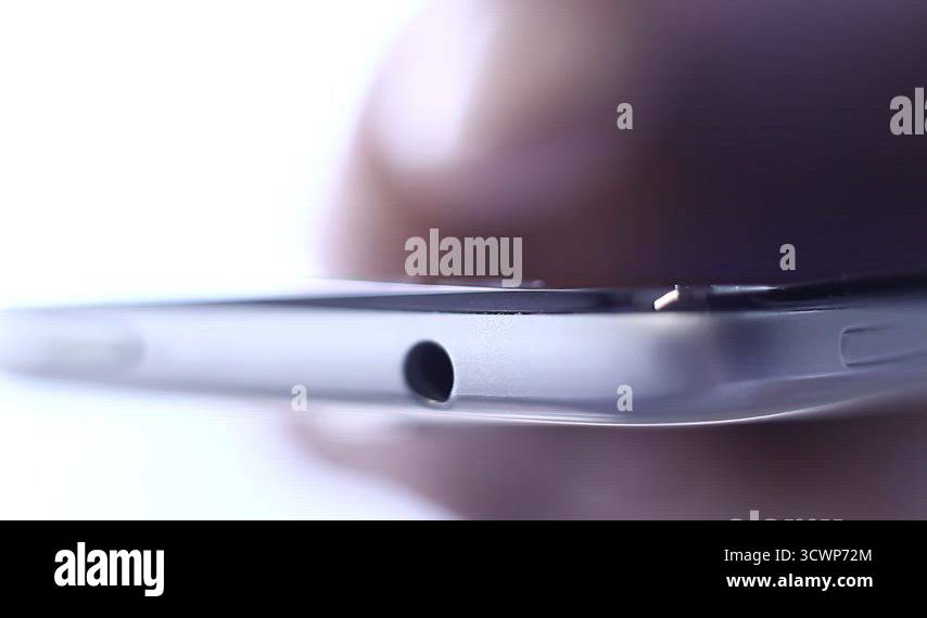 Corner of mobile phone while using it Stock Video Footage - Alamy