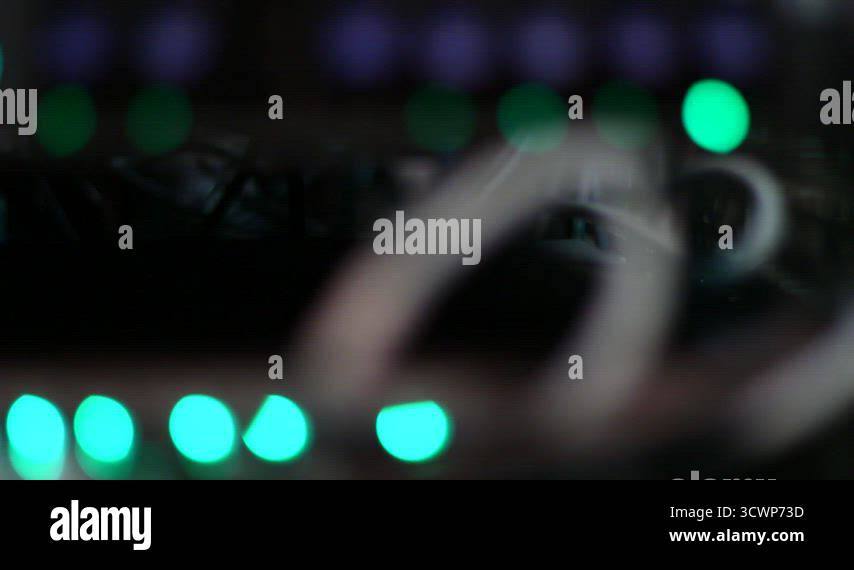 Working Ethernet switch and blinking LED Stock Video Footage - Alamy