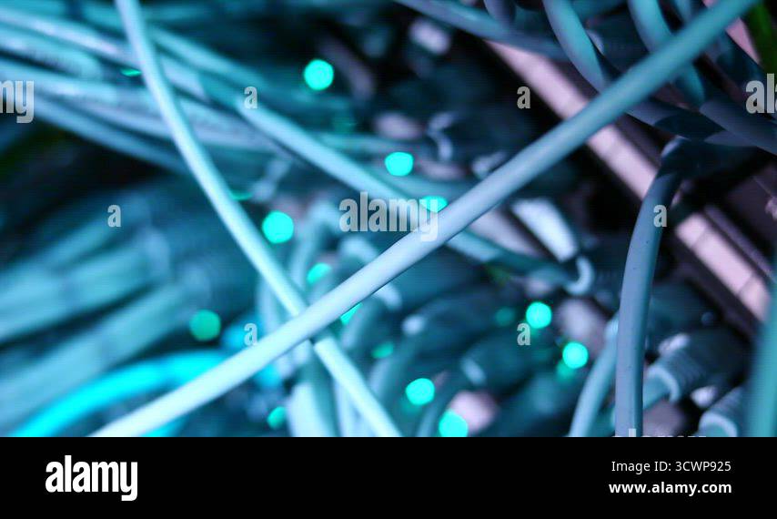Working Ethernet switches and blinking LED Stock Video Footage - Alamy