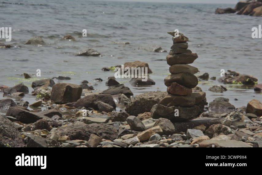 Spirituality and meditation rocks Stock Video Footage - Alamy