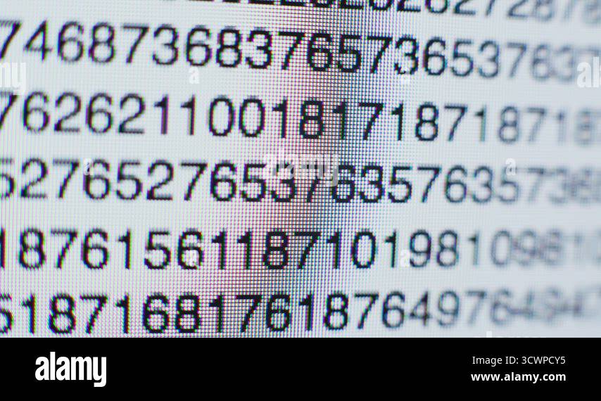Scrolling numbers on computer screen Stock Videos & Footage - HD and 4K ...