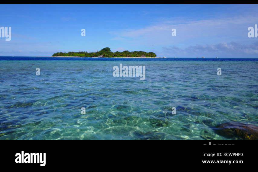 Unspoiled wonders of nature in a tropical island with clear blue sky ...