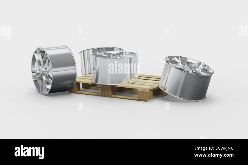 Four Sport Alloy Rims in a jumble on a Standard pallet in Infinite ...