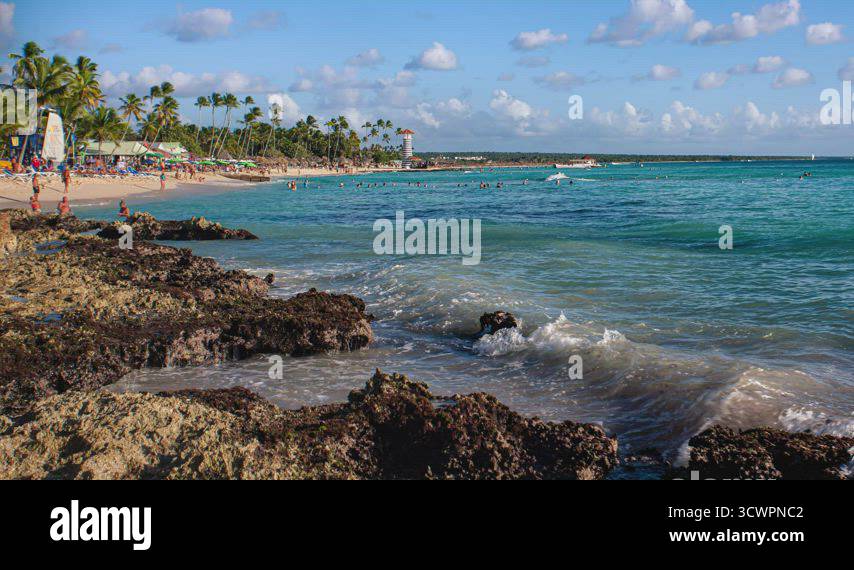 Time Lapse of Dominicus beach, Bayahibe 2 Stock Video Footage - Alamy