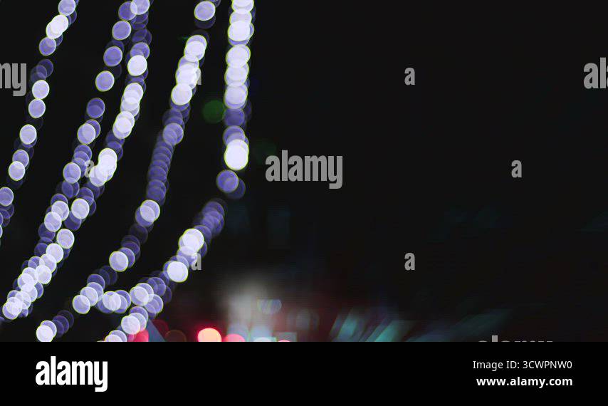 Abstract out of focus stage lights flashing randomly Stock Video ...