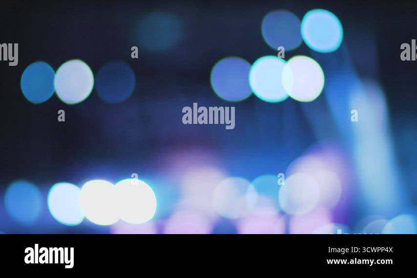 Abstract out of focus stage lights flashing randomly Stock Video ...