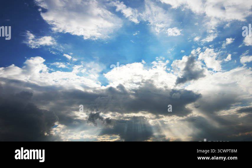beautiful blue sky time lapse Stock Video Footage - Alamy