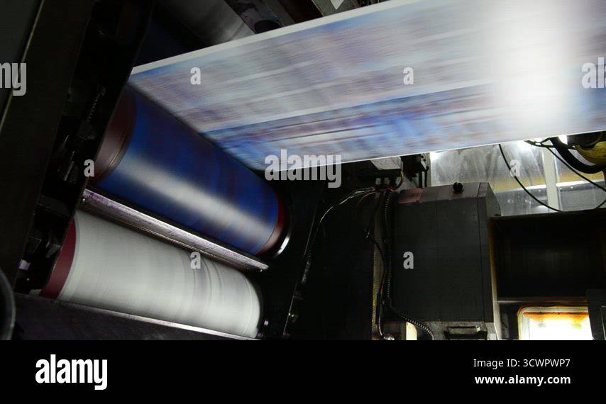 Web Offset Press Printing Todayâ€™s Newspaper, Large web offset ...