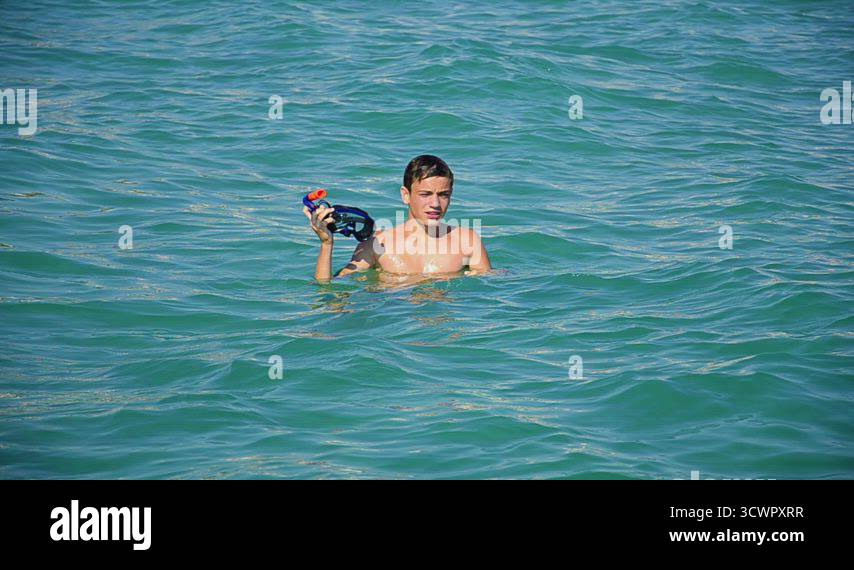 man prepares to dive in swimming pool, sea, ocean Stock Video - Stock ...