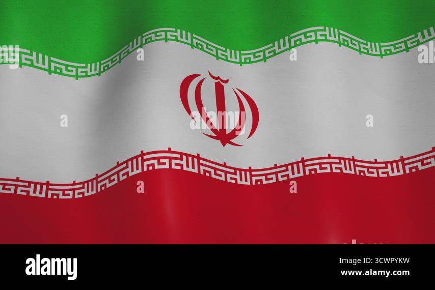 Iran background flag waving democracy emblem - seamless video loop ...